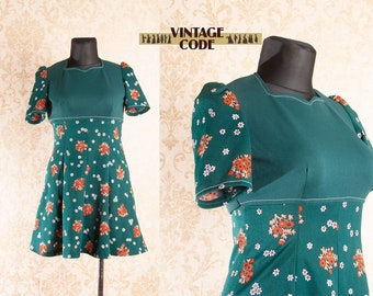 Green Mod Dress | Etsy