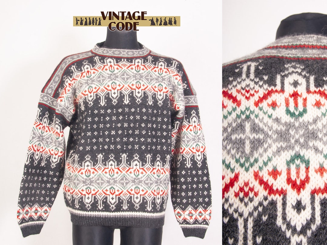 Classic Dale of Norway Pattern Albertville 1992 Pure New Wool Sweater ...