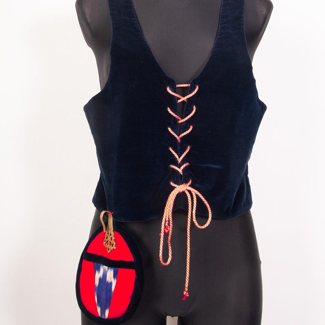 Vtg Finnish Jurva Traditional Folk Vest and Bag / Real European ...