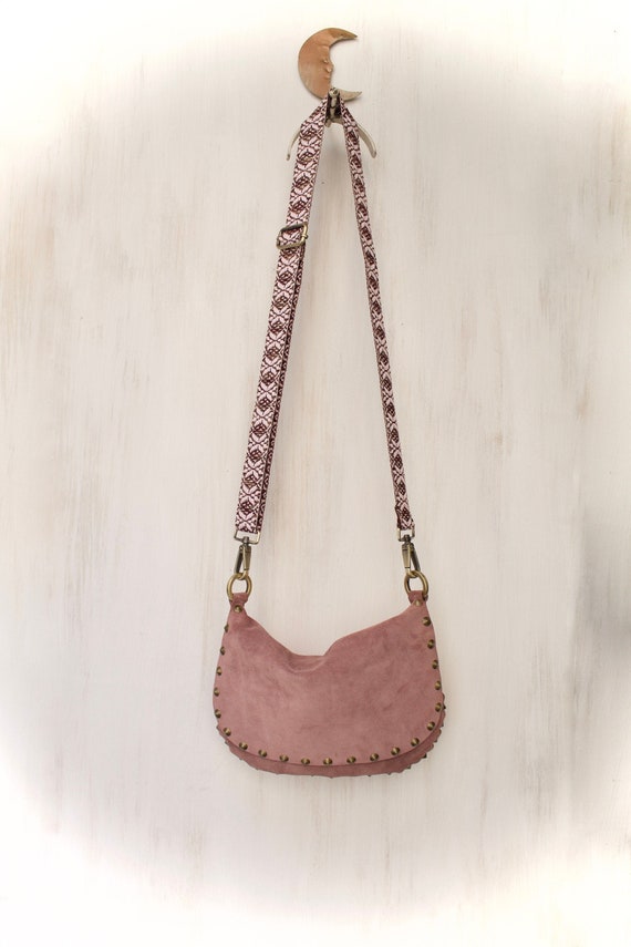 Pink Hobo Bag Small Crossbody Leather Bag | Etsy