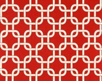 Retro Red Geometric Fabric Memphis Reds by Orangefancy Memphis 1990s ...