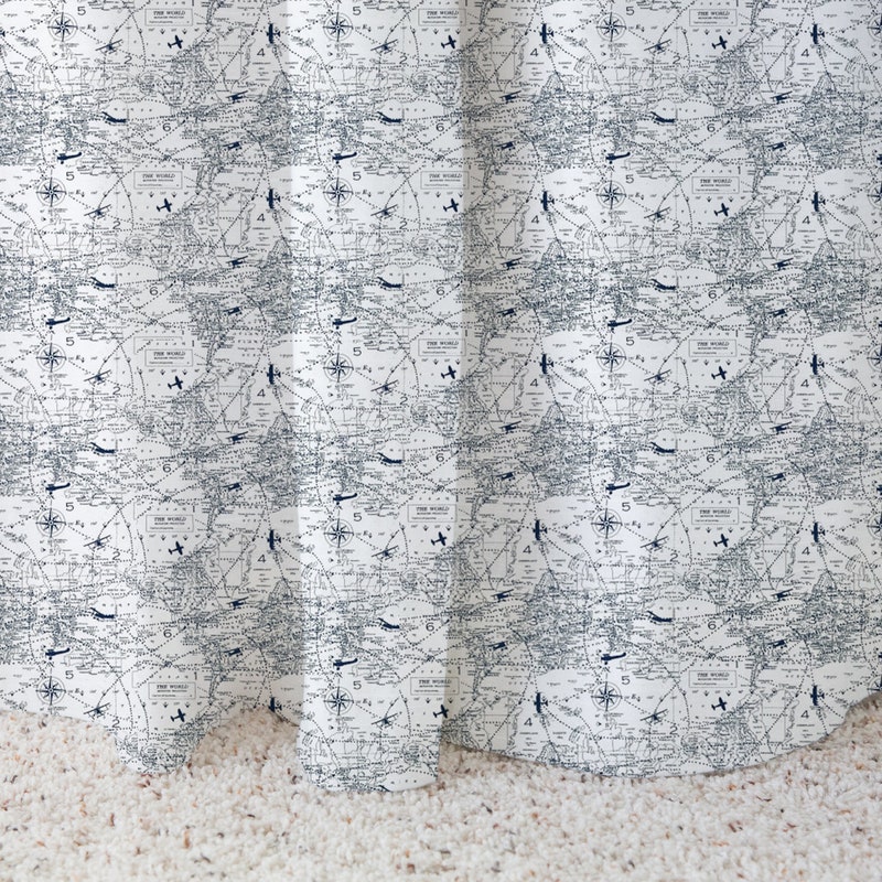 Linen World Map - Etsy