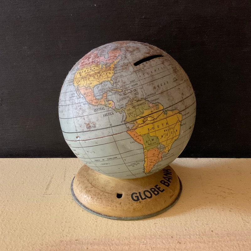 Globe Bank - Etsy