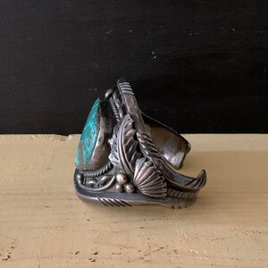 Vintage Navajo Turquoise & Sterling Cuff Bracelet, Indian, Native ...