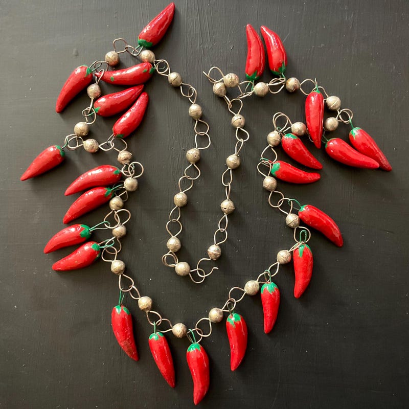 Chili Necklace Vintage - Etsy