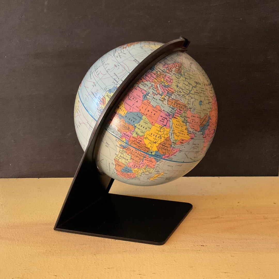 Vintage 1986 Scan-globe, World Globe Made in Denmark, Reyhani Design - Etsy