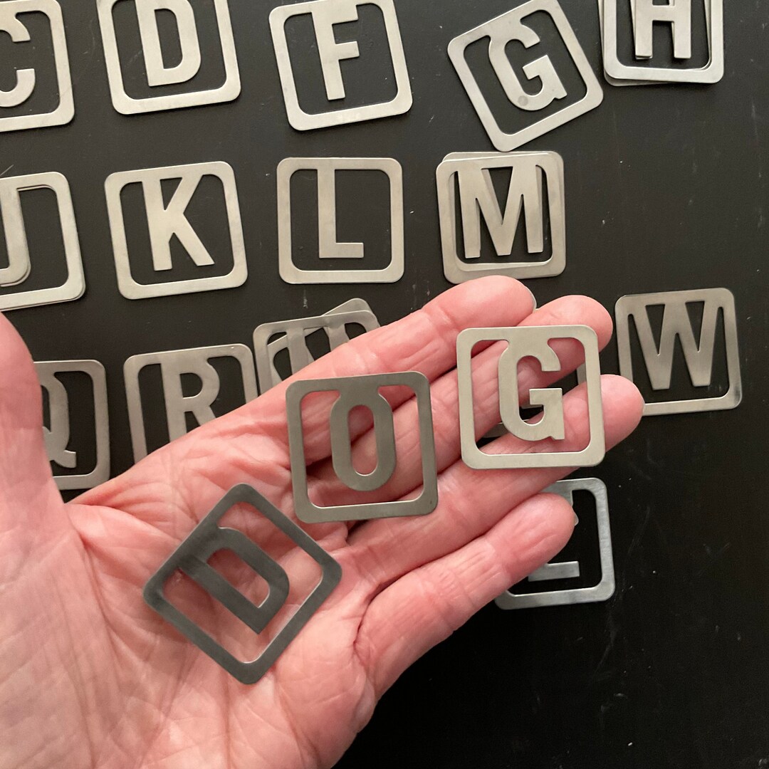 1.25 Metal Letters, Partial Alphabet, 24 Letters, Some Doubles - Etsy