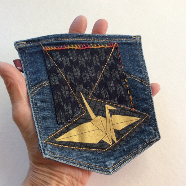 Denim Sashiko Patch - Etsy