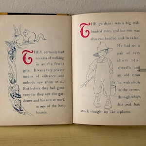 Antique Peter Rabbit and Jimmy Chipmunk Book, 1918, Saalfield ...