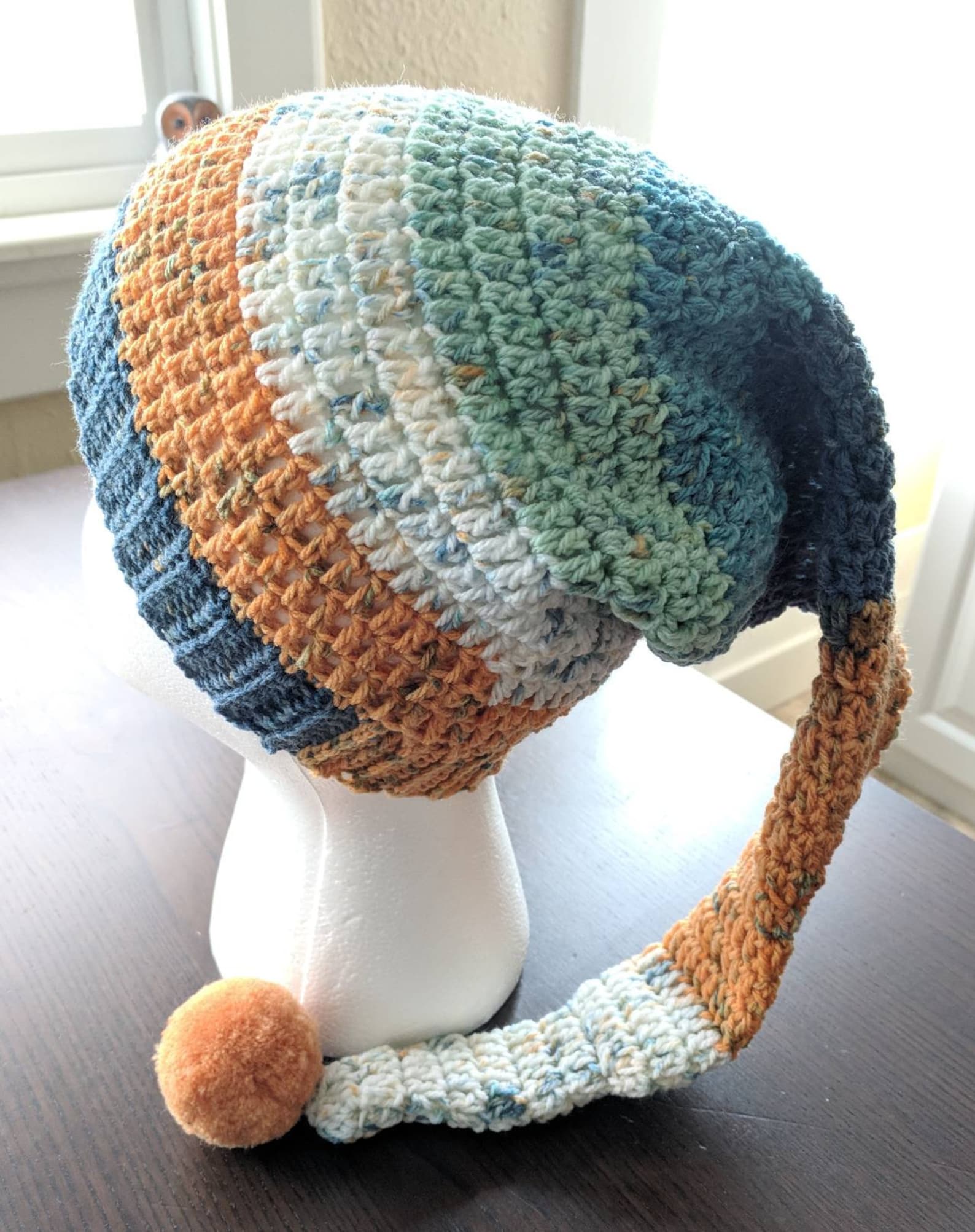 Kids Crochet Elf Hat, Kids Stocking Hat, Handmade, Kids Winter ...