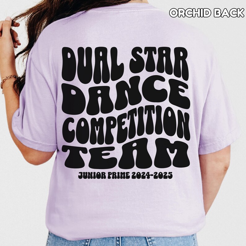 Comfort Colors Dance Team Custom Shirt, Retro Custom Dance Studio Shirt ...