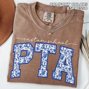 Custom PTA Shirt, Parent Teacher Association Tshirt, Custom Toile PTA ...