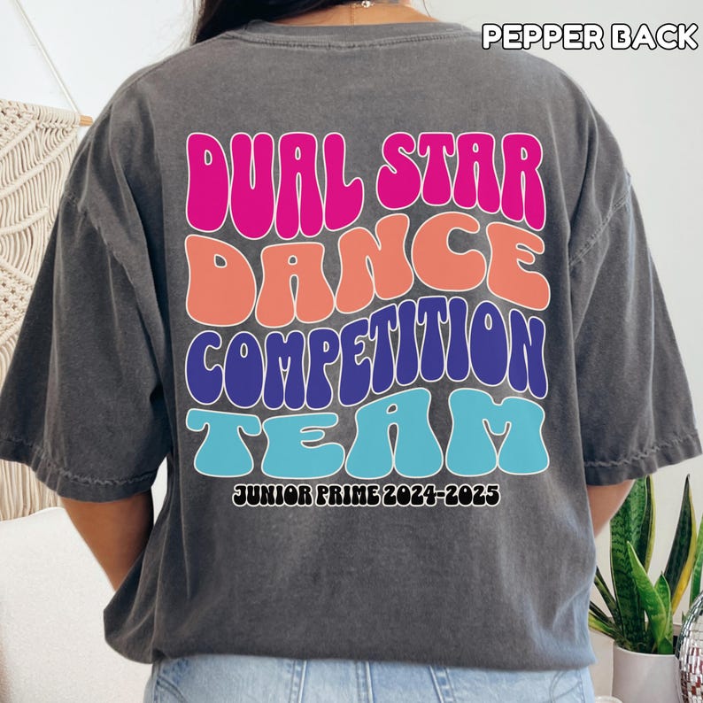Comfort Colors Dance Team Custom Shirt, Retro Custom Dance Studio Shirt ...