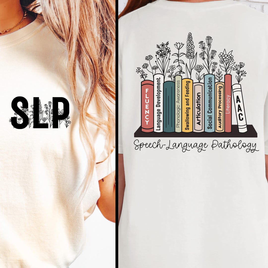Comfort Colors Retro Speech Language Pathology Shirt SLP Shirt Gift for ...