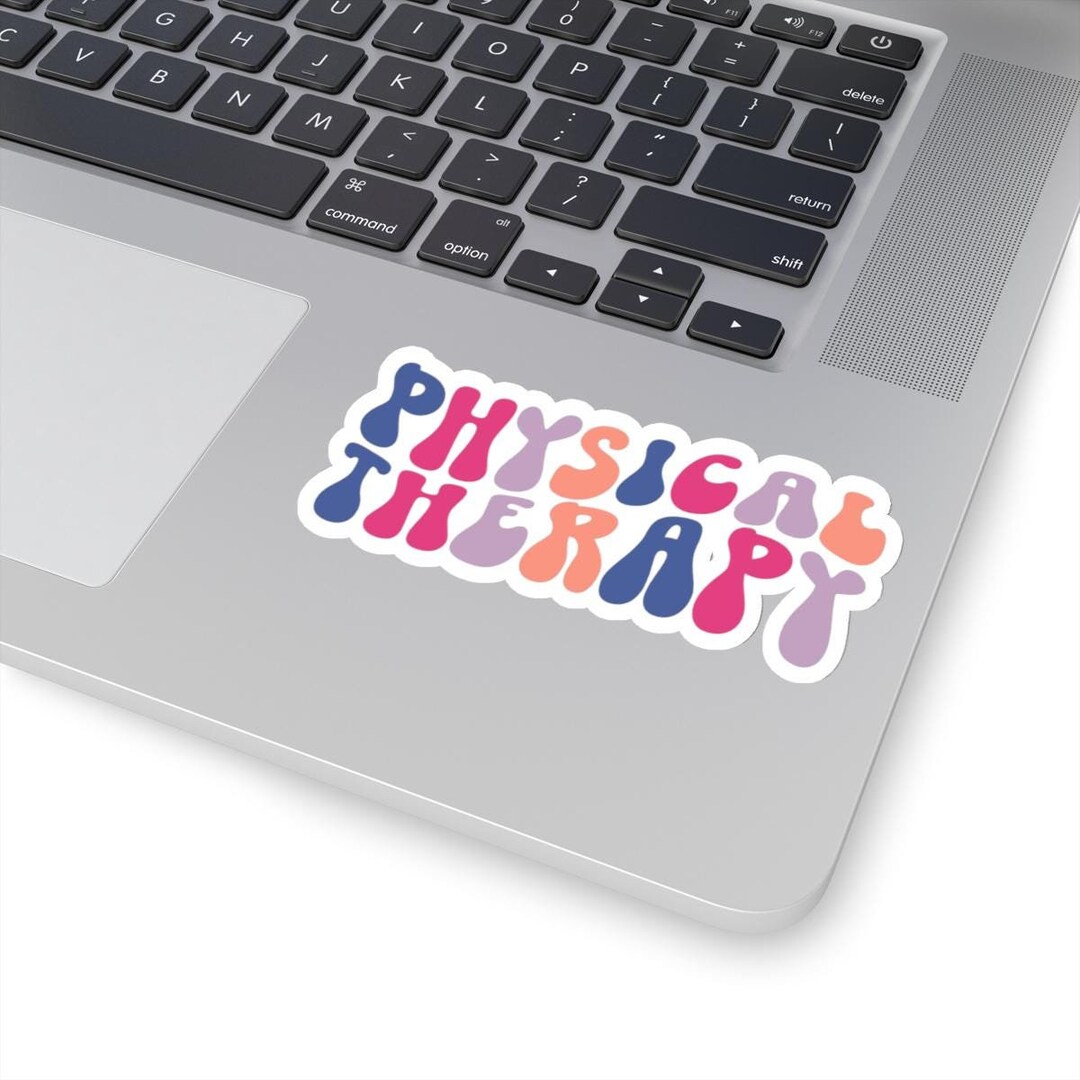 Physical Therapy Sticker With Retro Letters, DPT Stickers for Laptop ...