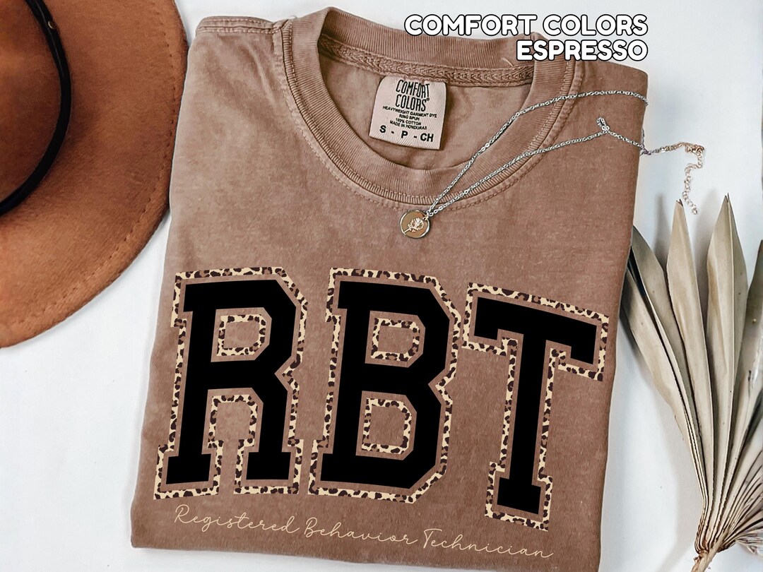 Comfort Colors Leopard RBT Shirt Behavior Technician Sweatshirt RBT ...
