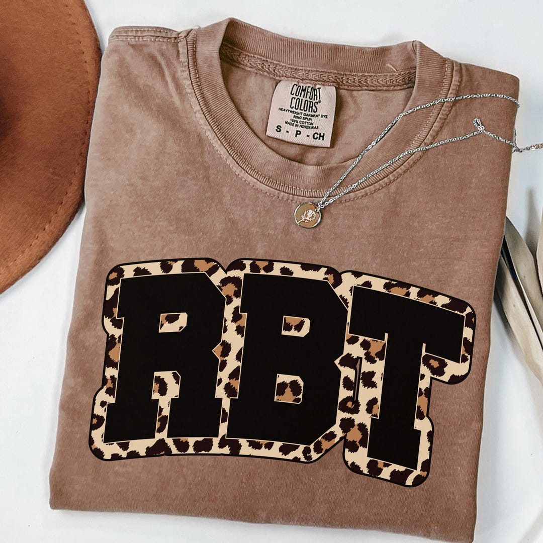Comfort Colors Leopard RBT Shirts, Varsity Registered Behavior ...