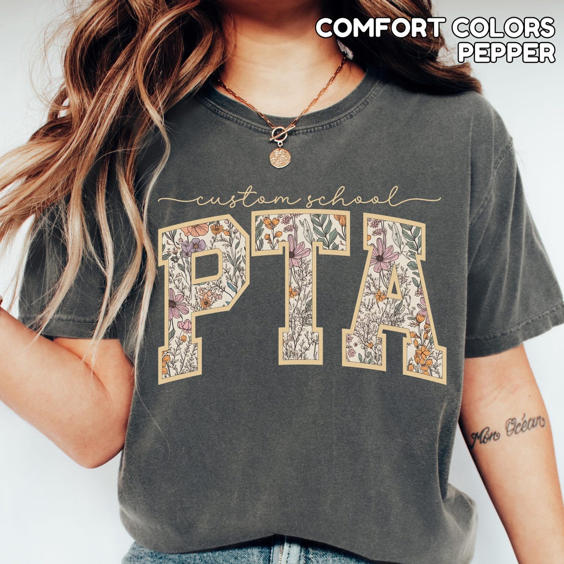Custom PTA Shirt, Parent Teacher Association Tshirt, Custom PTA Mom ...