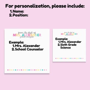 From the Desk of Teacher Notepad, Personalized Notepad for Teacher ...