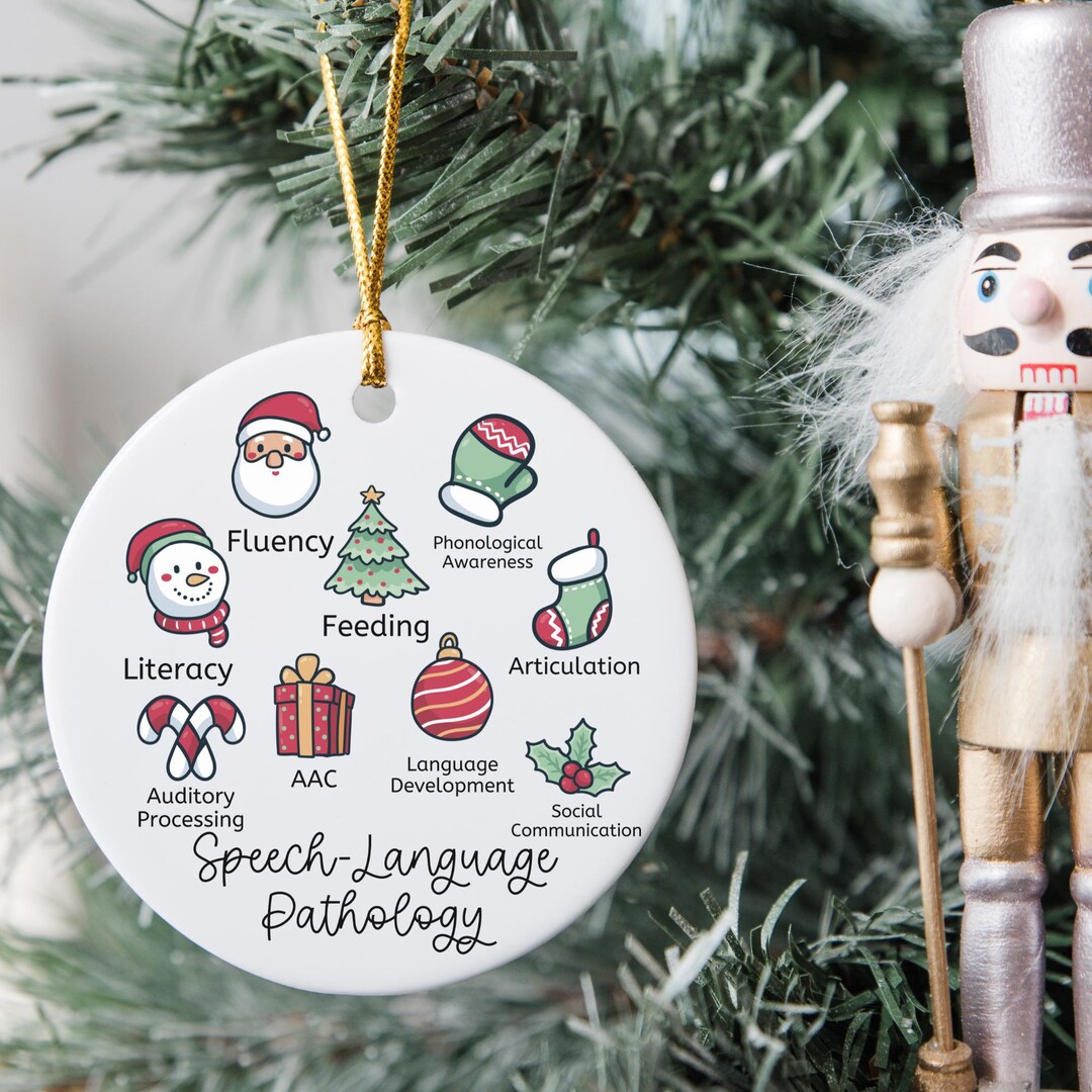 Speech Therapy Ornament, Speech-language Pathologist Gifts, SLP ...