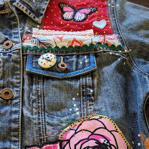 Boho Denim Jacket Patches, Boro, Embroidery - Etsy
