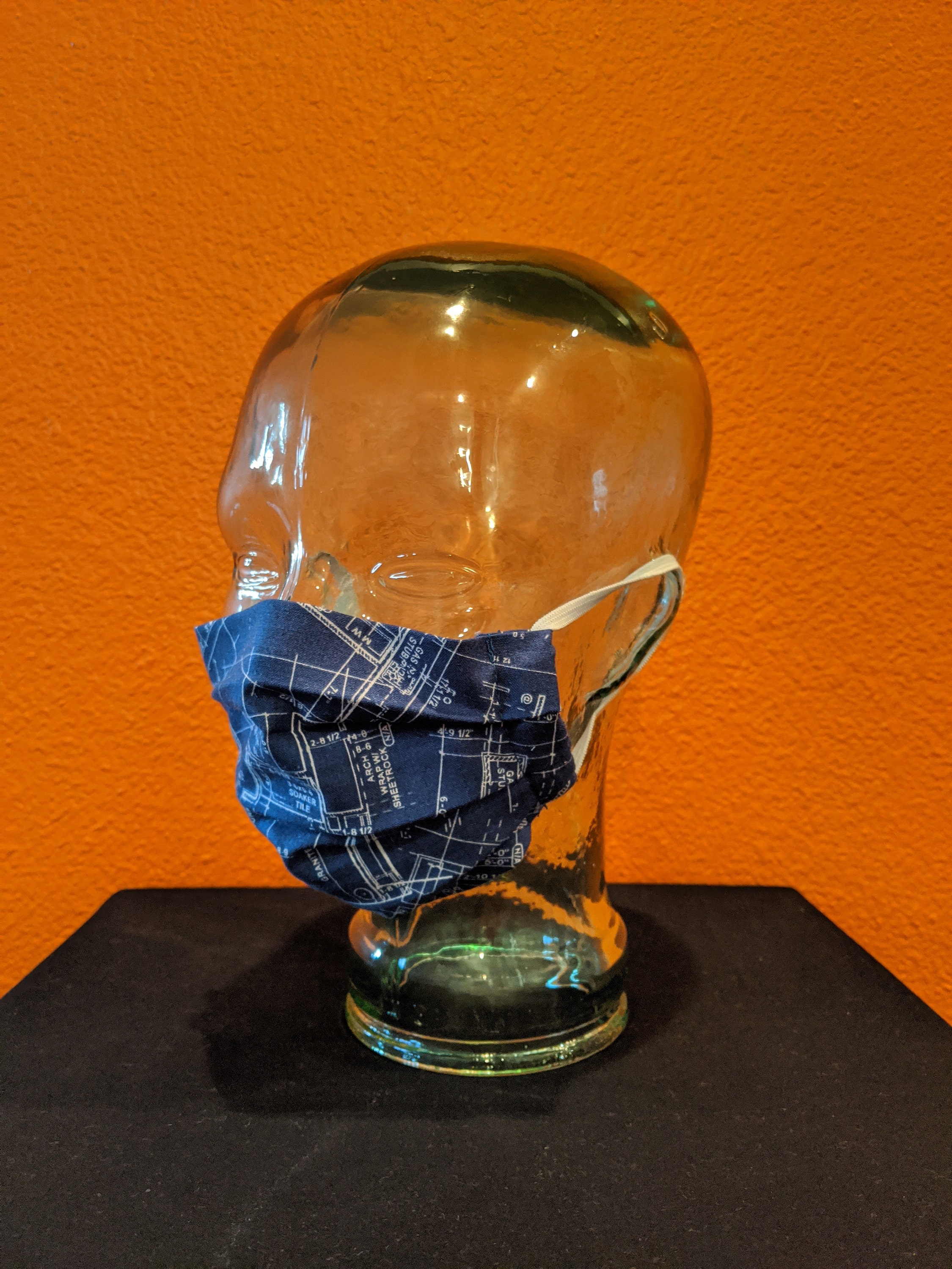 Blueprint Face Mask | Etsy