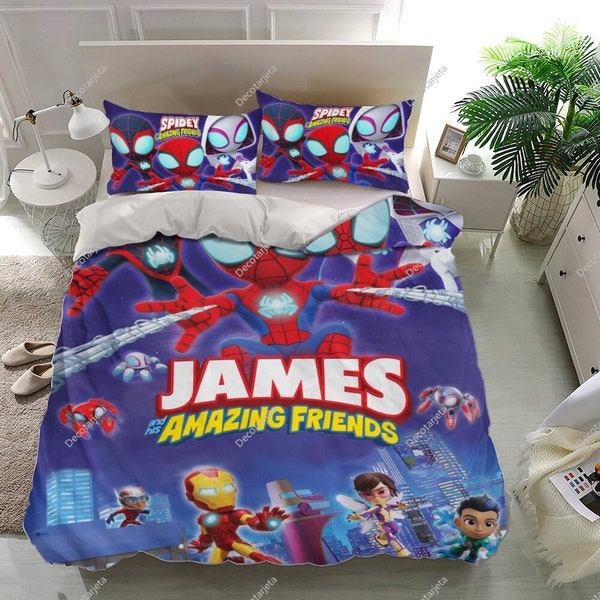 Spidey Twin Bedding - Etsy