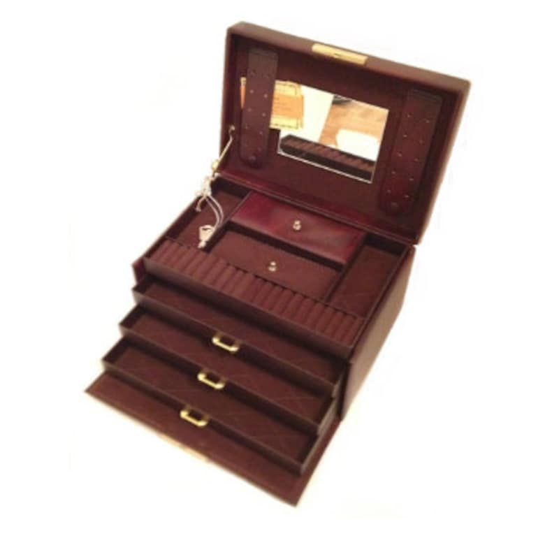 Leather Genuine Jewelry Box - Etsy