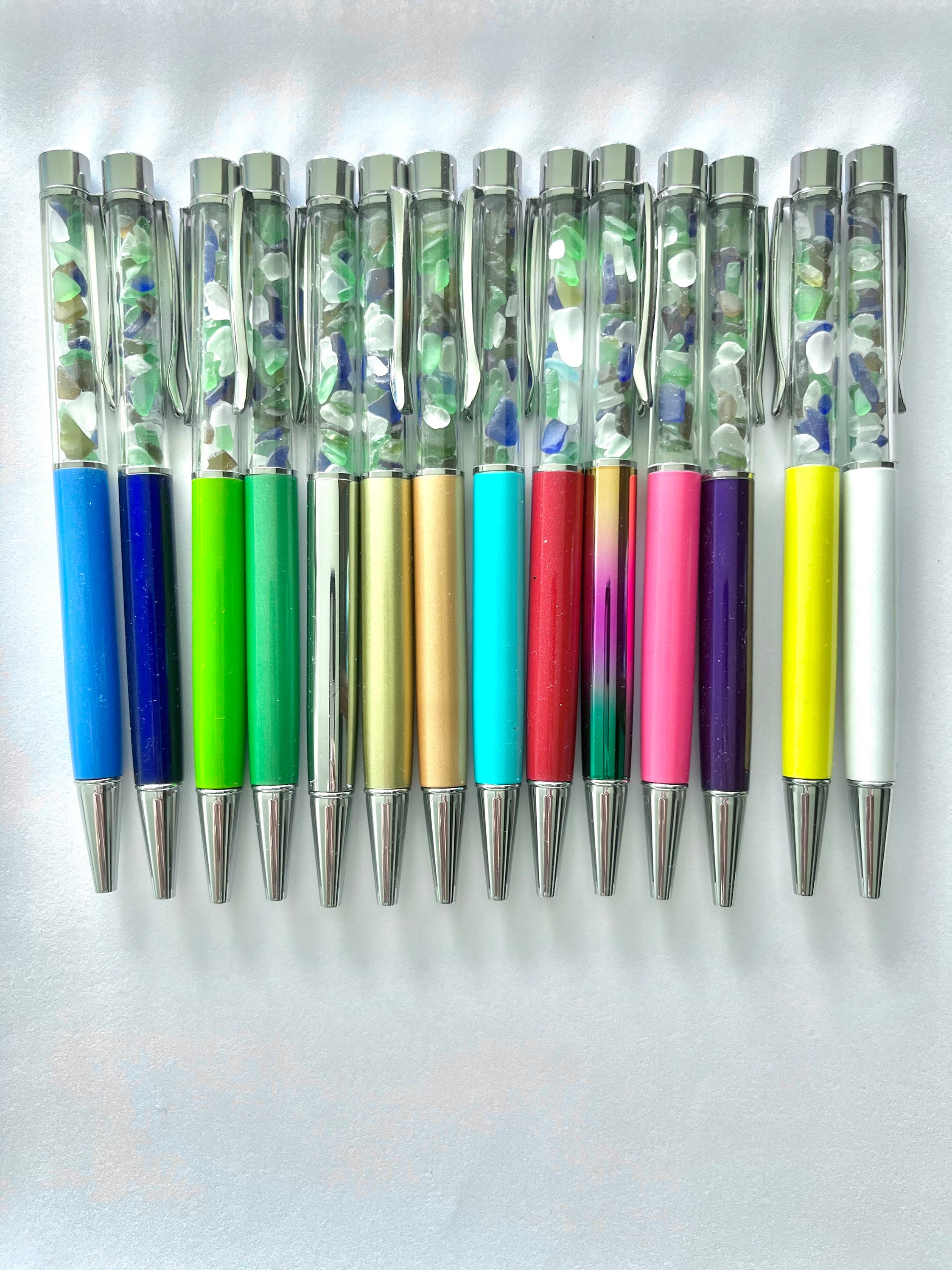 Seaglass Pen - Ballpoint Pen Filled With Genuine Ocean-tumbled Seaglass ...