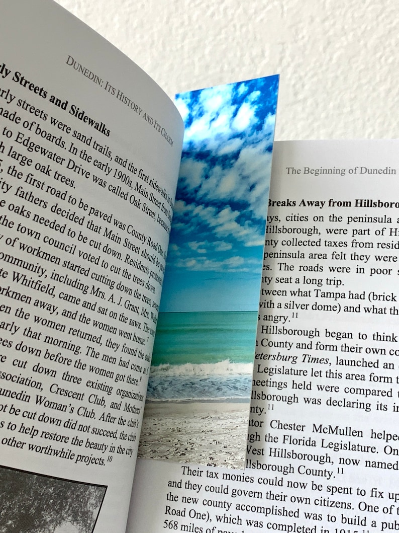 Beach Bookmark, Beach and Ocean Photo Bookmark, Beach Lover Bookmark ...