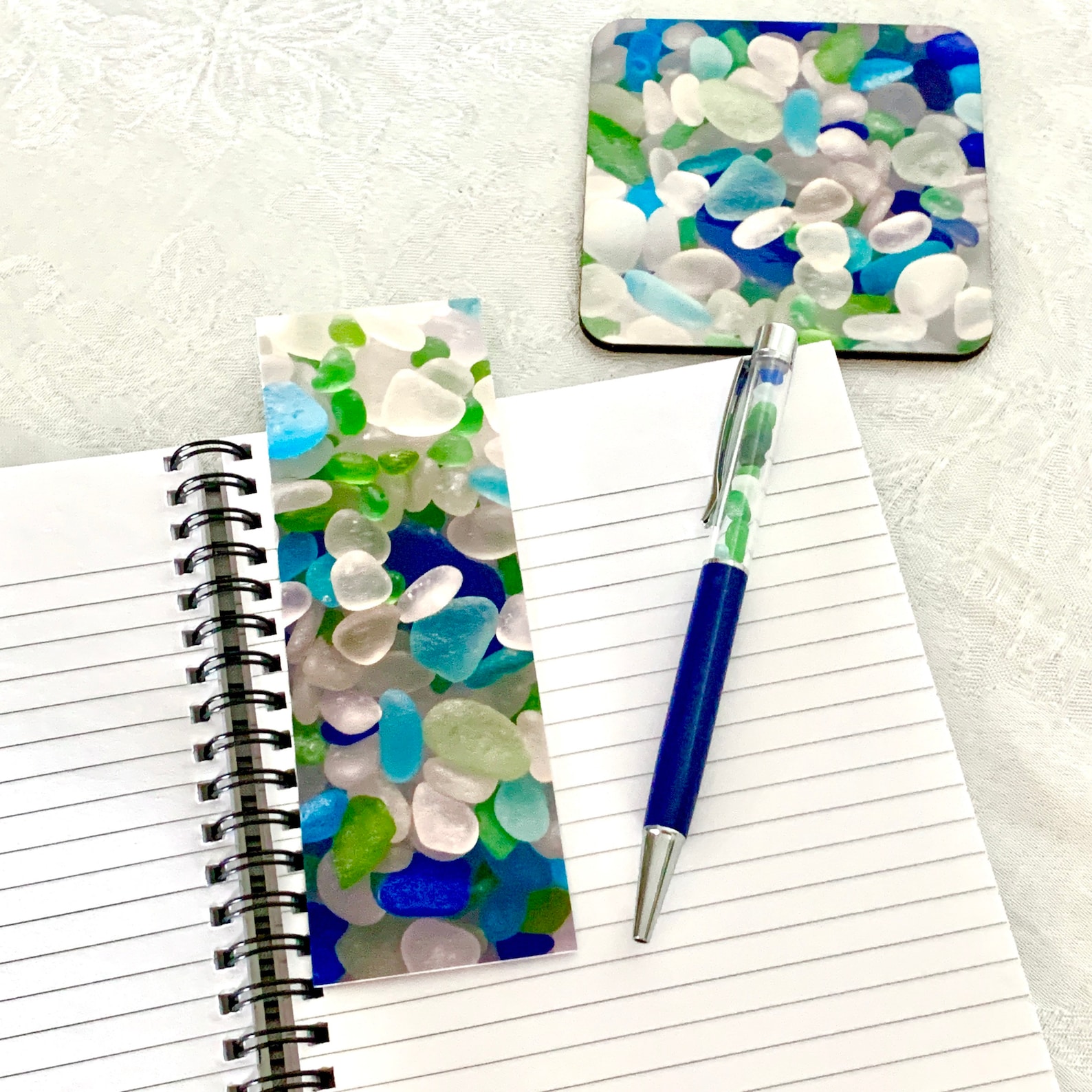Seaglass Pen - Ballpoint Pen Filled With Genuine Ocean-tumbled Seaglass ...