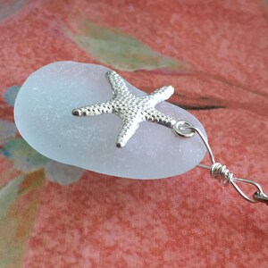 Sea Glass Key Chain - Starfish Key Ring, Seaglass and Starfish Keychain ...