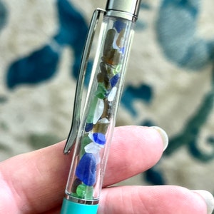 Seaglass Pen - Ballpoint Pen Filled With Genuine Ocean-tumbled Seaglass ...
