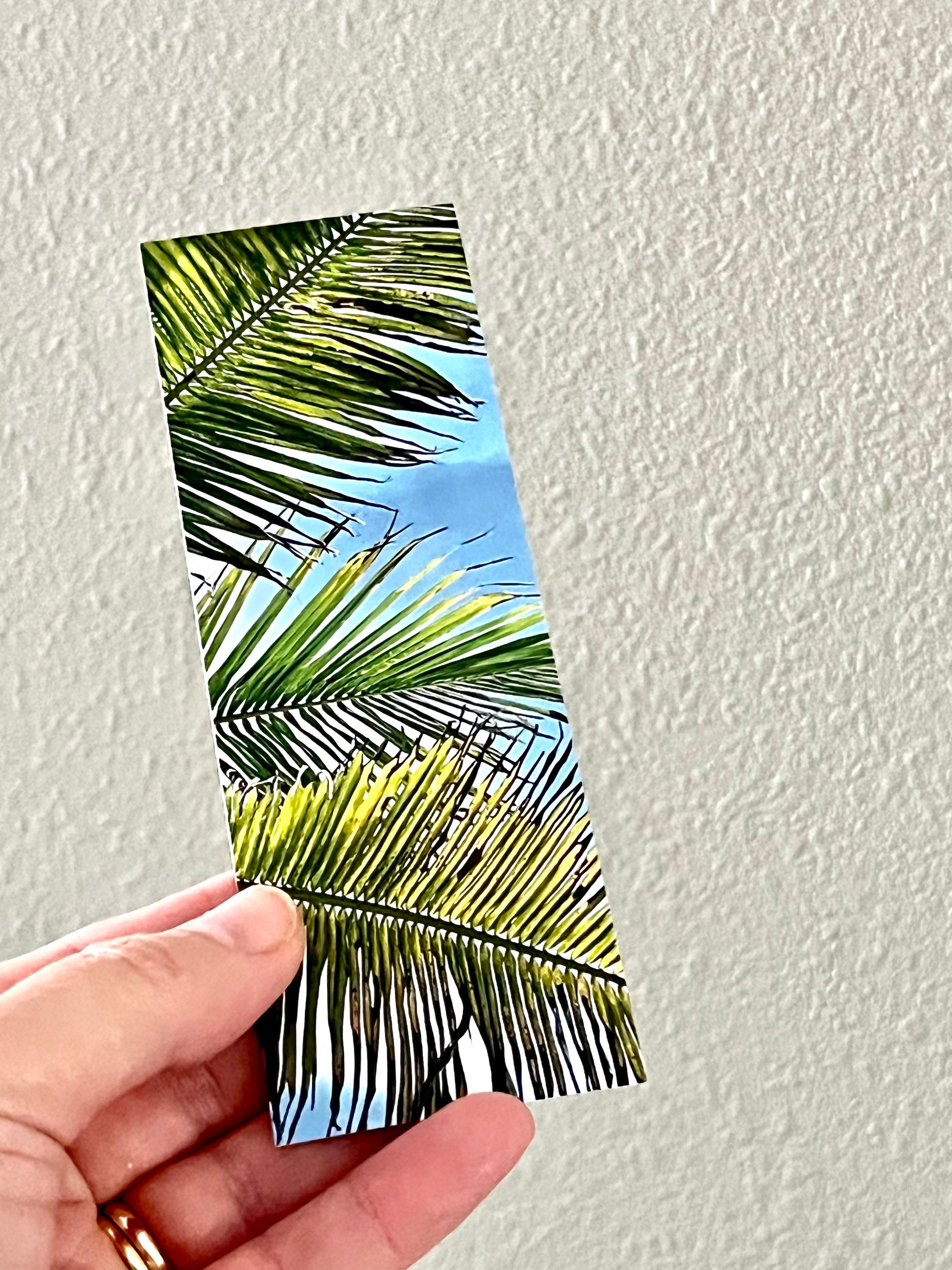 Beach Bookmark, Ocean Palms Photo Bookmark, Palm Tree Bookmark, Book ...