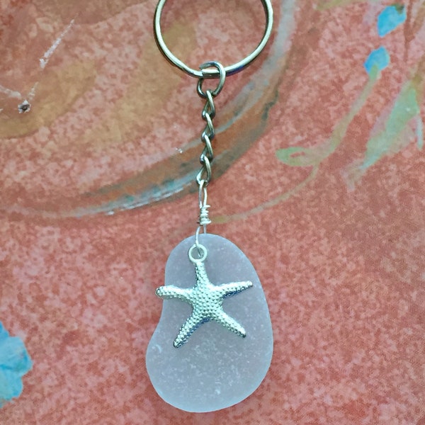 Sea Glass Keychain - Etsy