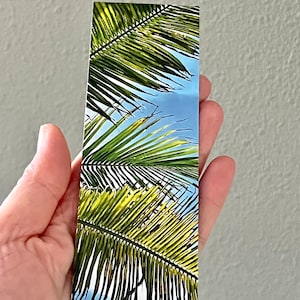 Beach Bookmark, Ocean Palms Photo Bookmark, Palm Tree Bookmark, Book ...