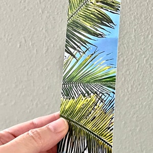 Beach Bookmark, Ocean Palms Photo Bookmark, Palm Tree Bookmark, Book ...