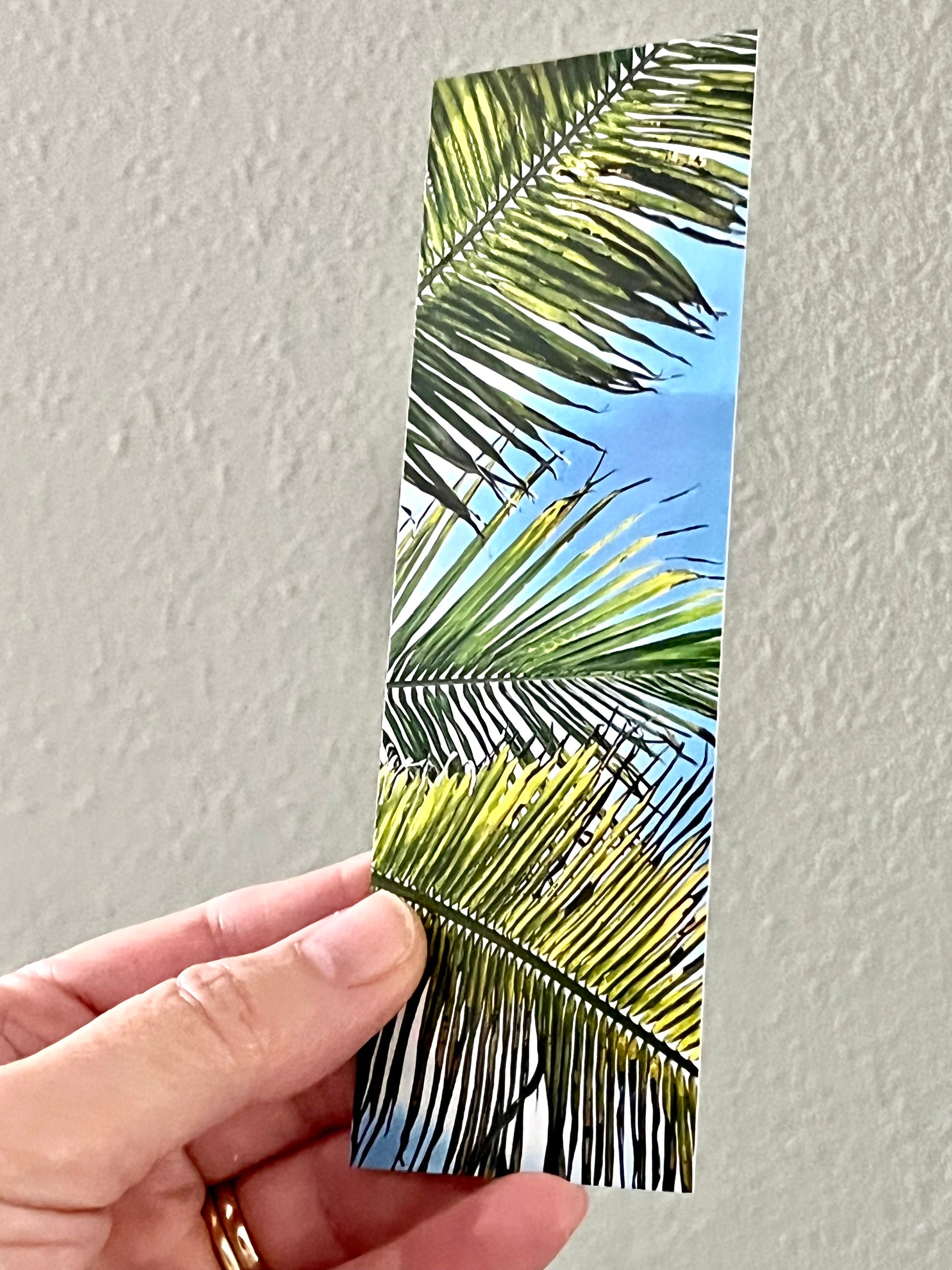 Beach Bookmark, Ocean Palms Photo Bookmark, Palm Tree Bookmark, Book ...
