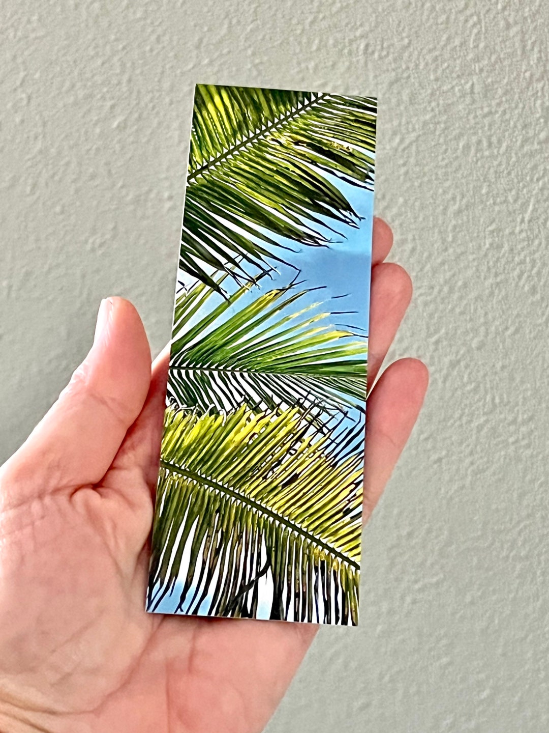 Beach Bookmark, Ocean Palms Photo Bookmark, Palm Tree Bookmark, Book ...
