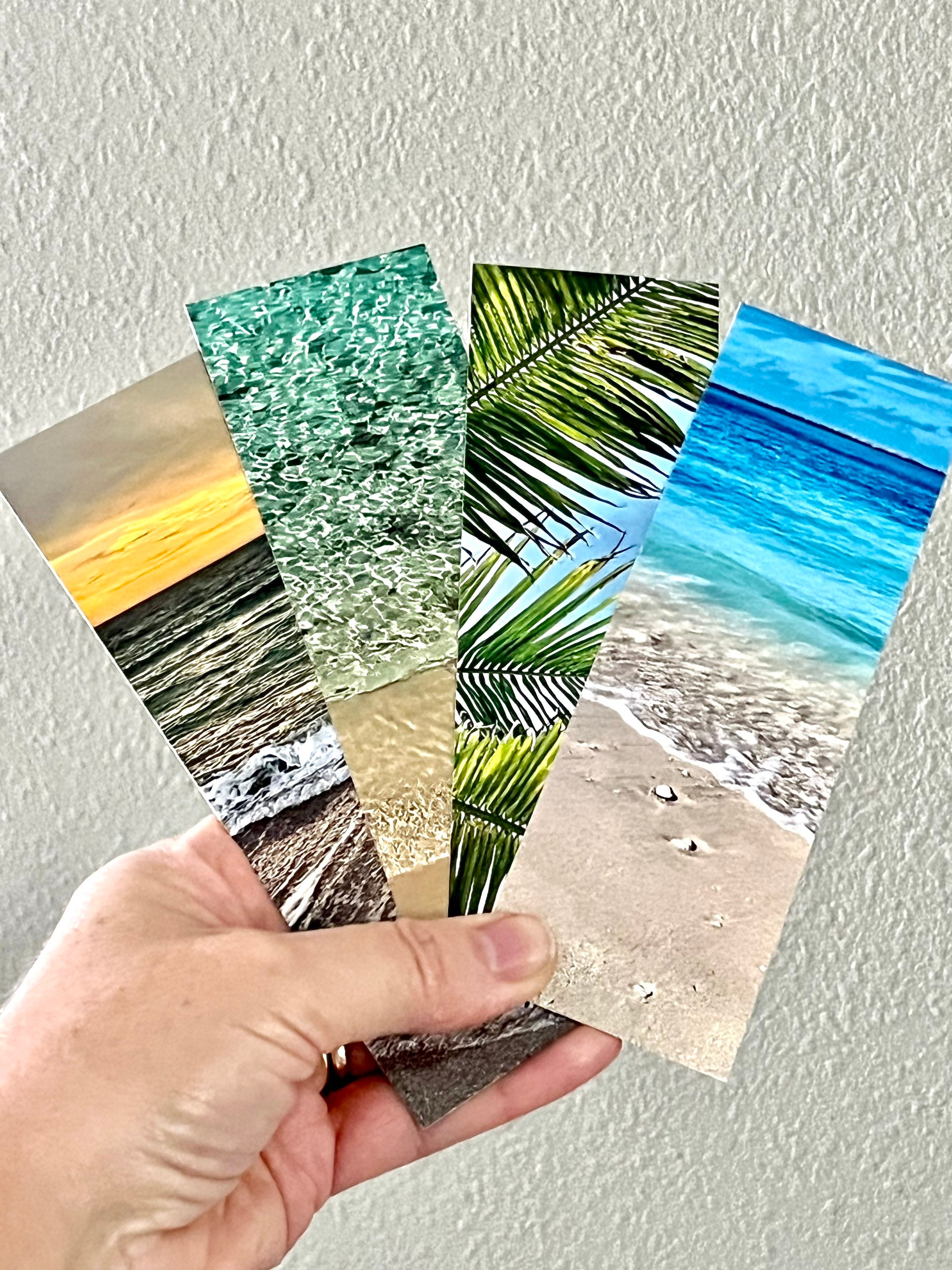 Beach Bookmark, Ocean Palms Photo Bookmark, Palm Tree Bookmark, Book ...