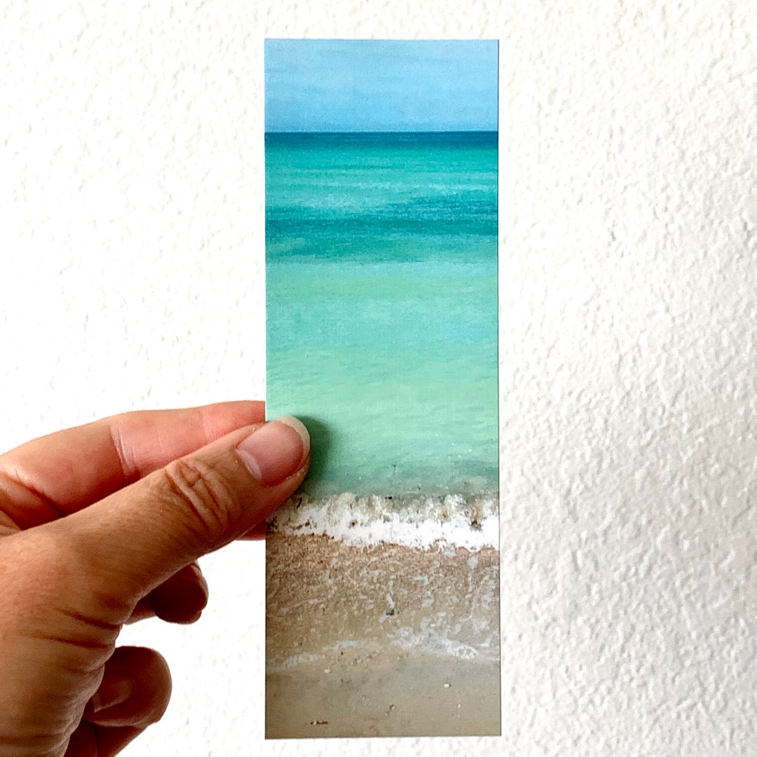 Beach Bookmark, Beach and Ocean Photo Bookmark, Beach Lover Bookmark ...