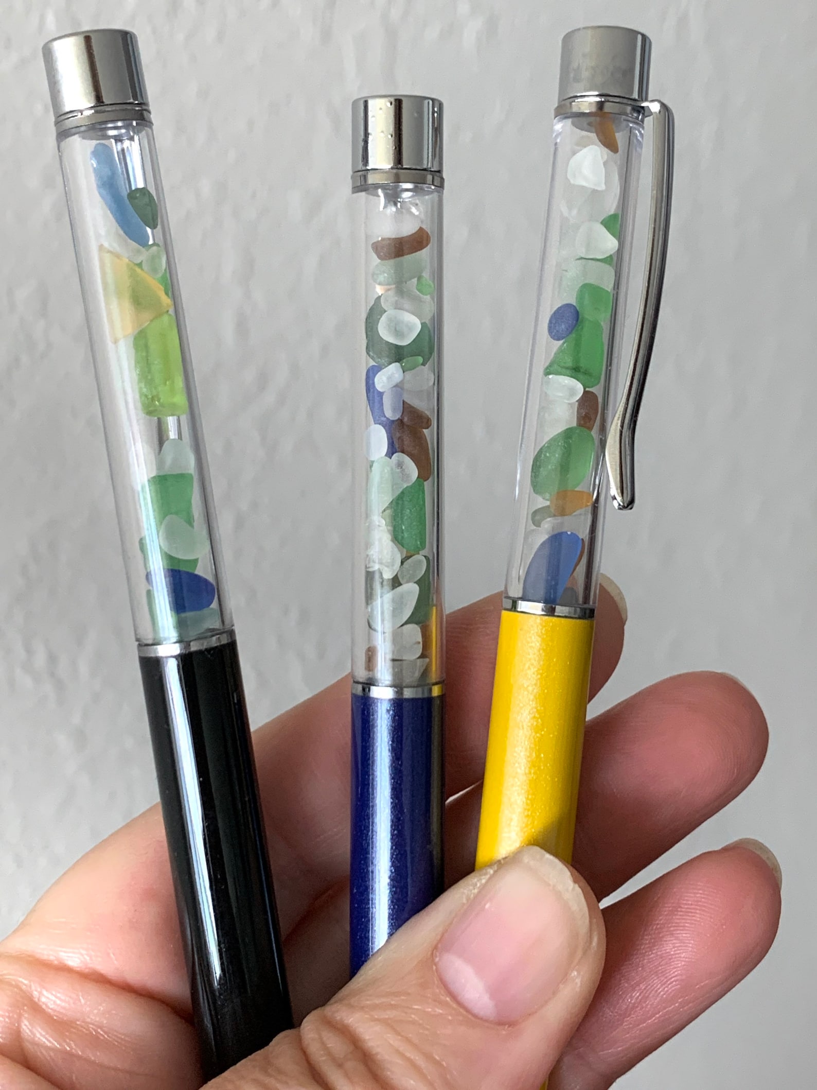Seaglass Pen - Ballpoint Pen Filled With Genuine Ocean-tumbled Seaglass ...