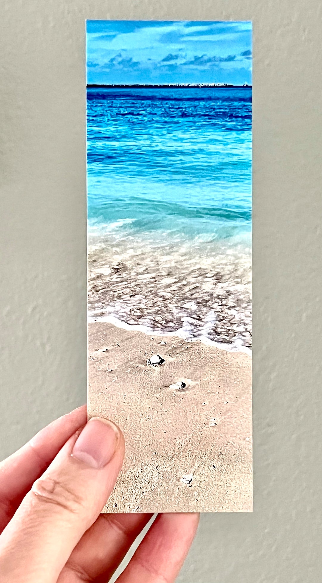 Beach Bookmark, Ocean Blues Photo Bookmark, Beach Lover Bookmark, Book ...