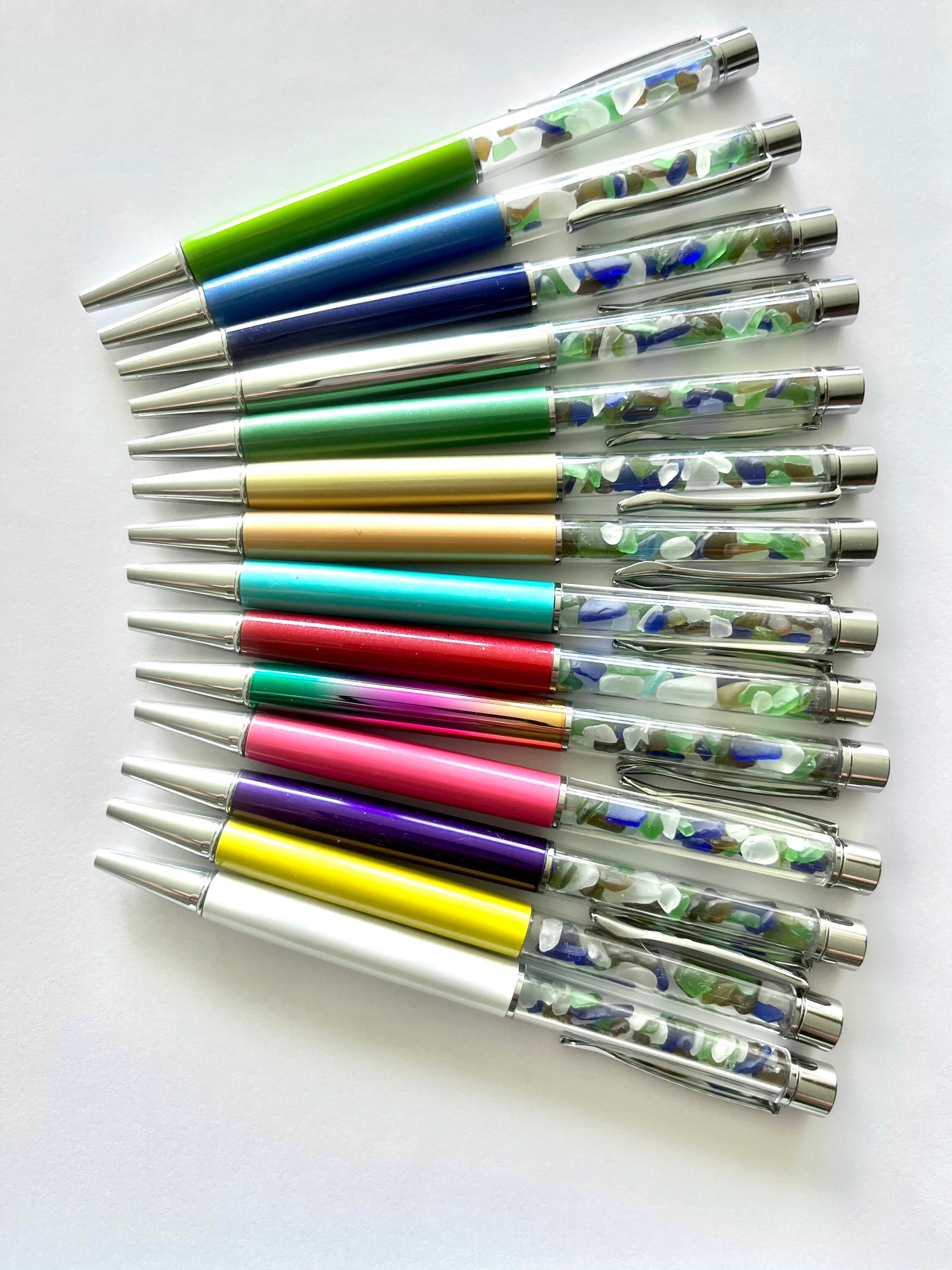 Seaglass Pen - Ballpoint Pen Filled With Genuine Ocean-tumbled Seaglass ...