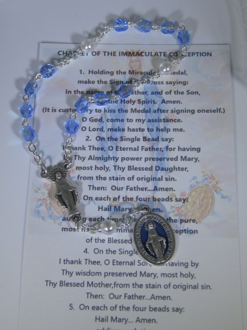 Chaplet of the Immaculate Conceptionlittle Crown of the | Etsy