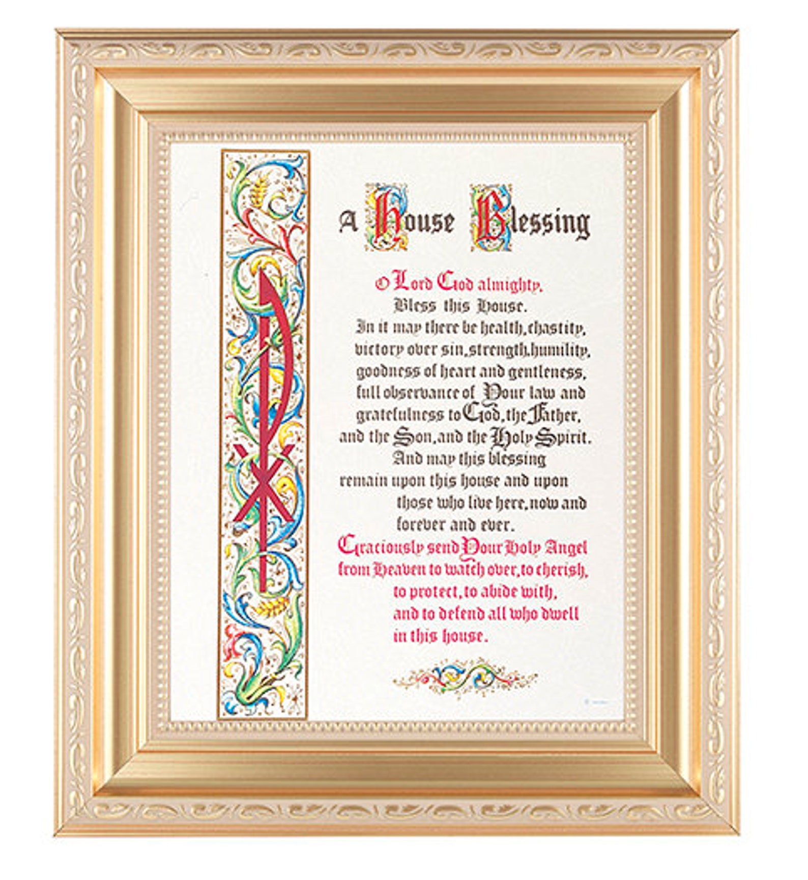 House Blessing 8 X 10art Print Jesus Catholic - Etsy