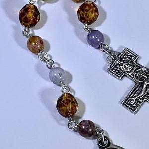 St. Clare/st. Clair/st. Claire of Assisirosary Chapletst - Etsy