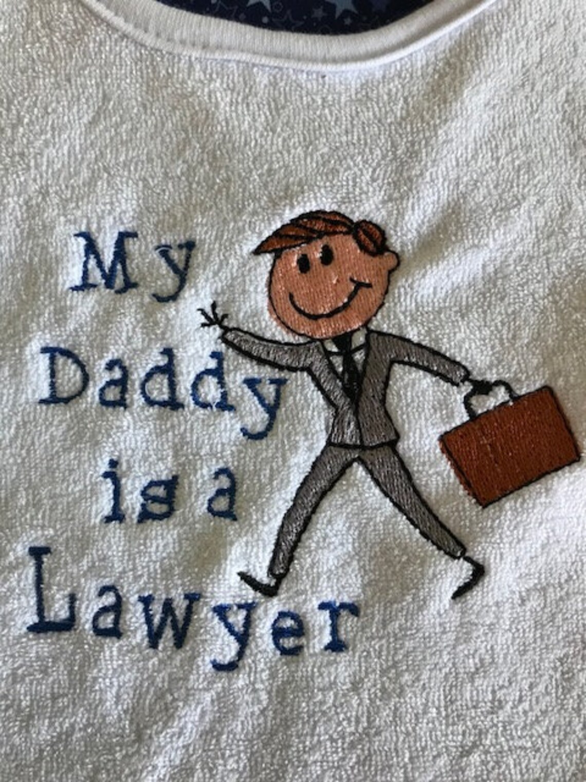 Baby Bib - My Daddy is a Lawyer - Career Bibs - Daddy Bib - Shower Gift ...