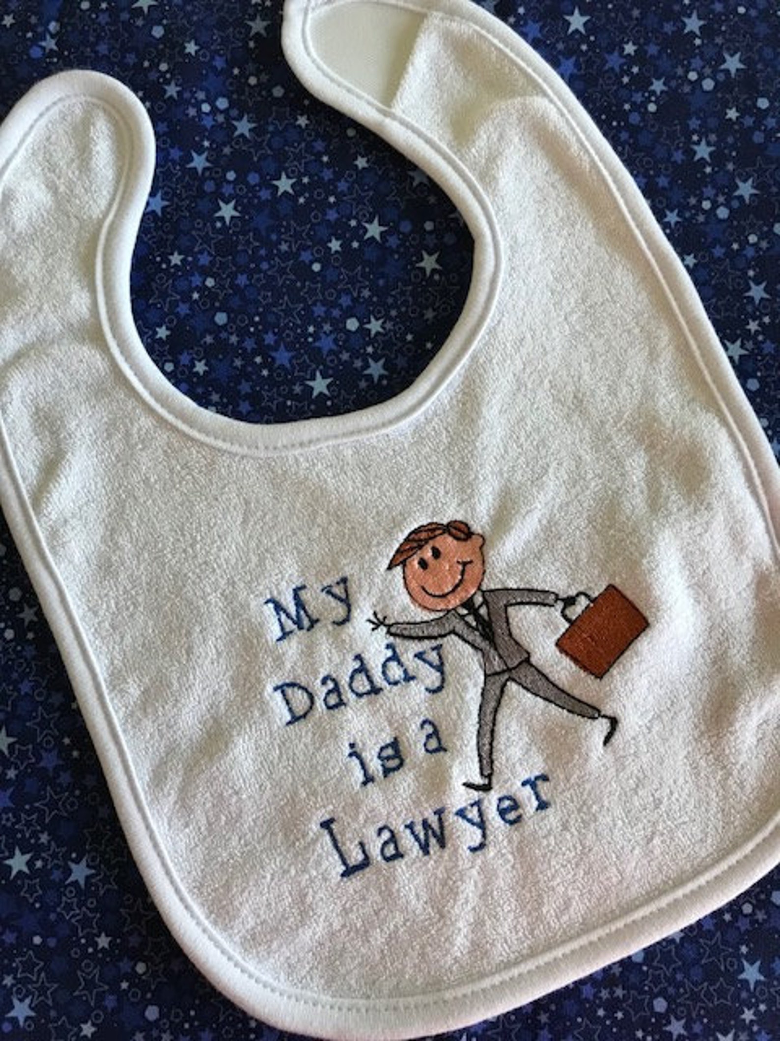 Baby Bib - My Daddy is a Lawyer - Career Bibs - Daddy Bib - Shower Gift ...