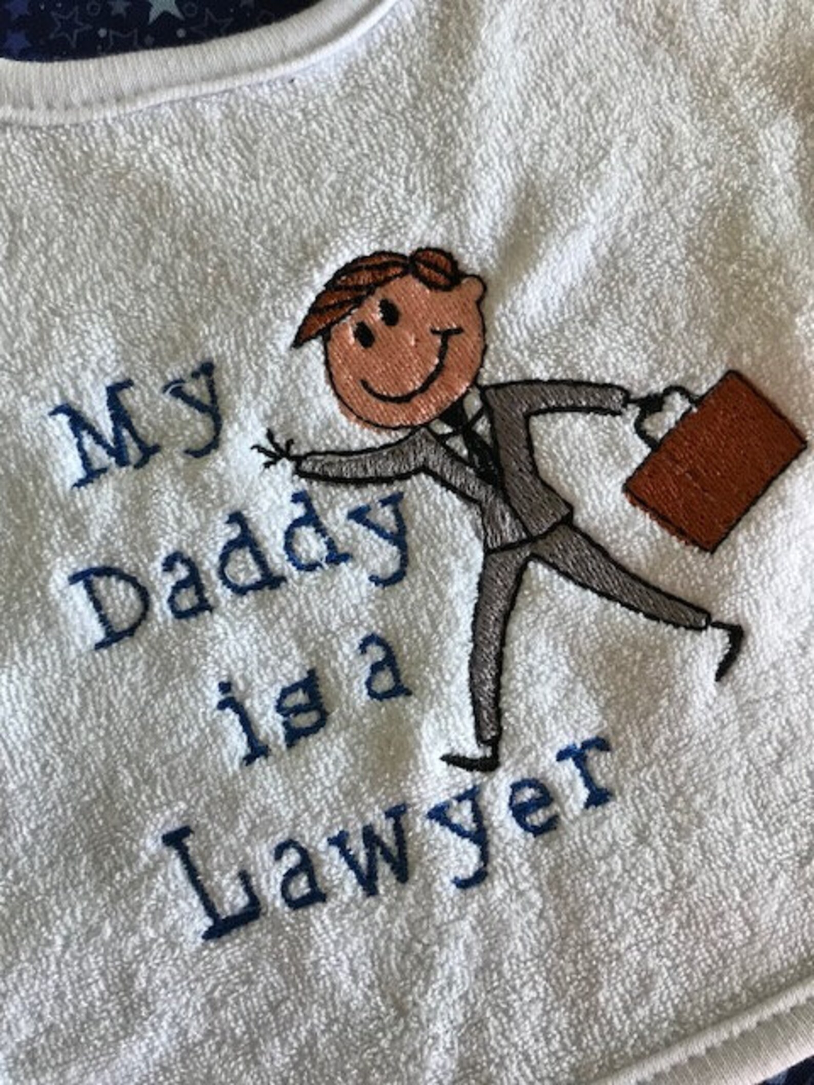 Baby Bib - My Daddy is a Lawyer - Career Bibs - Daddy Bib - Shower Gift ...